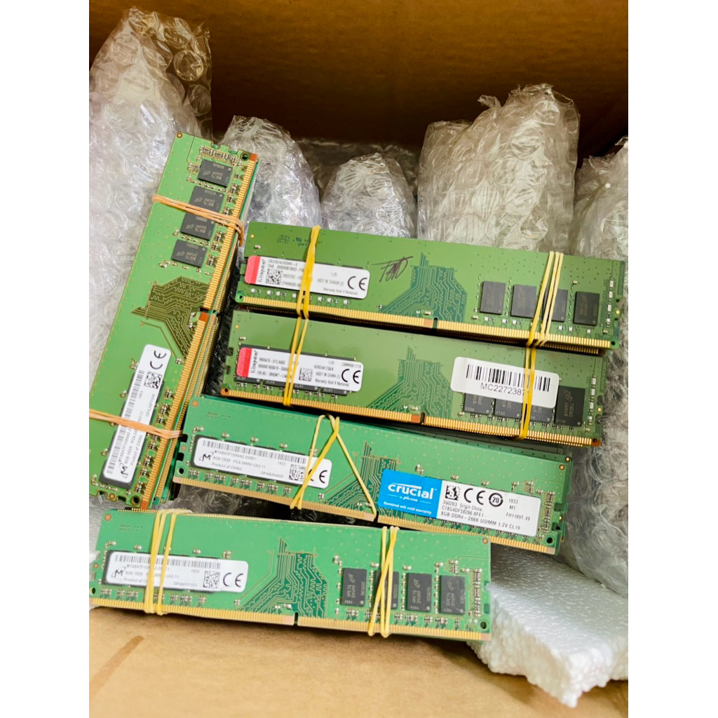 Ram PC DDR4 8Gb 2400, 2666, 3200 MHZ Kingston, Micron Zin tháo máy Pc ...