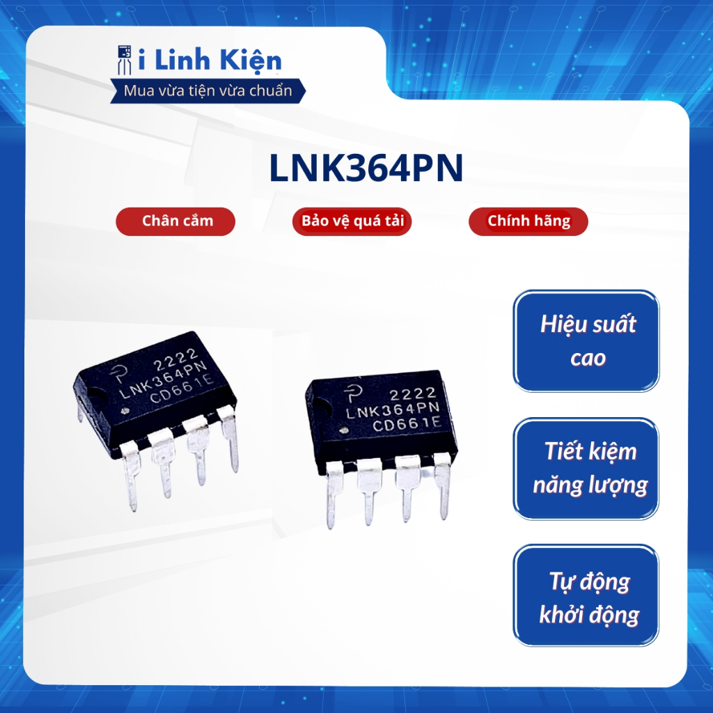 Ic nguồn LNK364PN LNK364 DIP-7 chính hãng POWER Integrations | Shopee ...