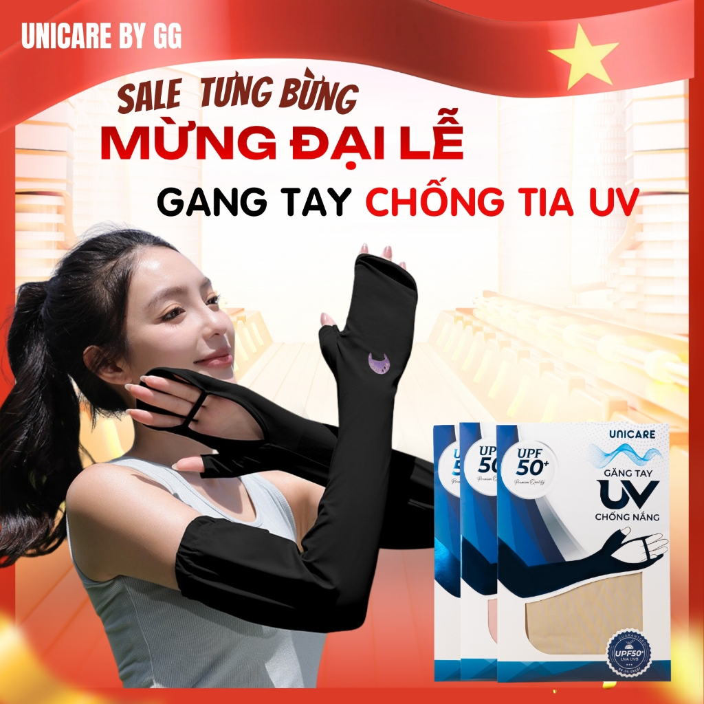 [Tặng thẻ UV] Găng Tay Chống Tia UV Unicare, Găng Tay Xỏ Ngón Chống ...