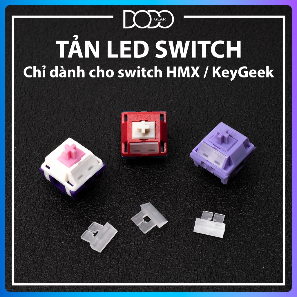 10 miếng tản led dẫn ánh sáng LED cho công tắc bàn phím switch HMX Keygeek bàn phím cơ tản led ...