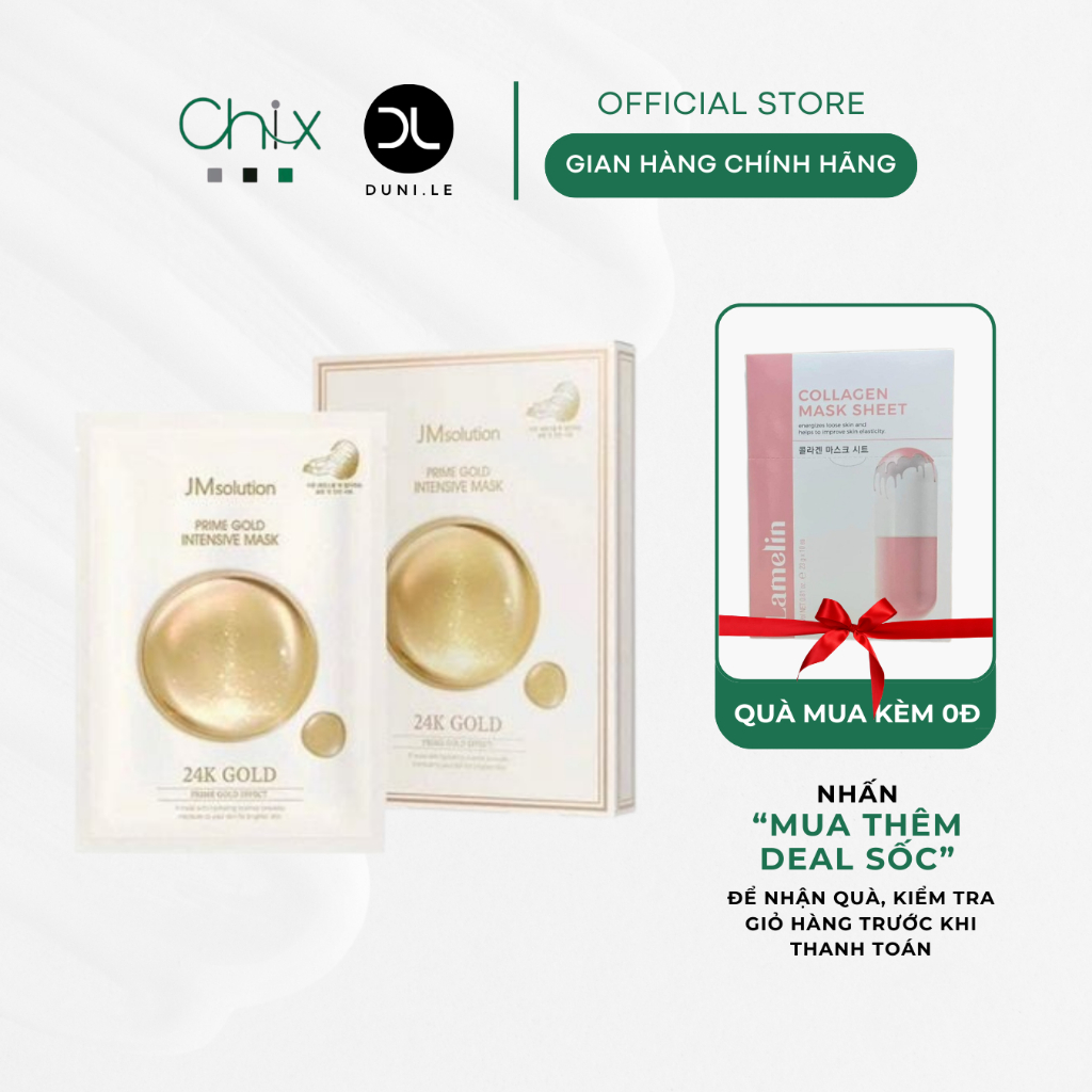 MASK JM SOLUTION LOẠI GOLD 24K (hộp 5 miếng) | Shopee Việt Nam