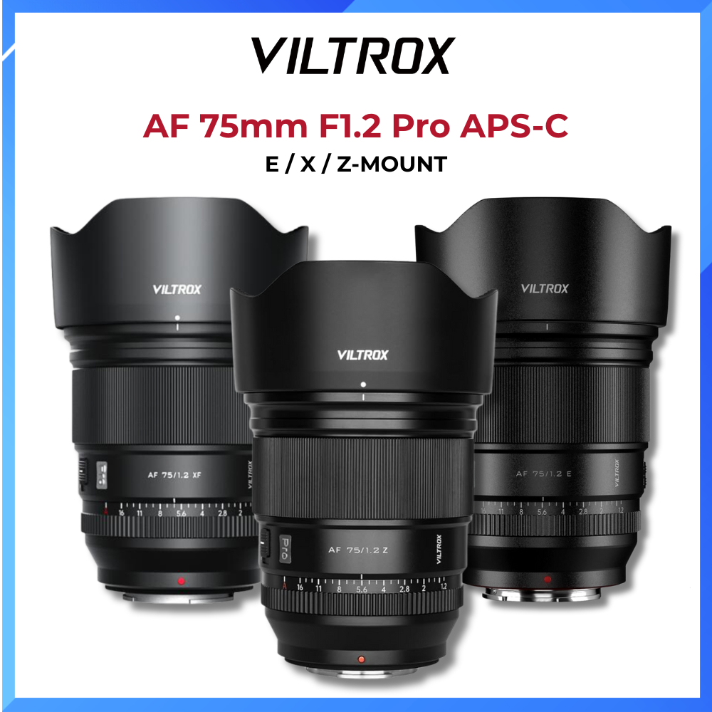 Ống Kính VILTROX AF 75MM F1.2 XF PRO APS-C Cho Fujifilm X-Mount / Sony E-mount / Nikon Z-mount ...