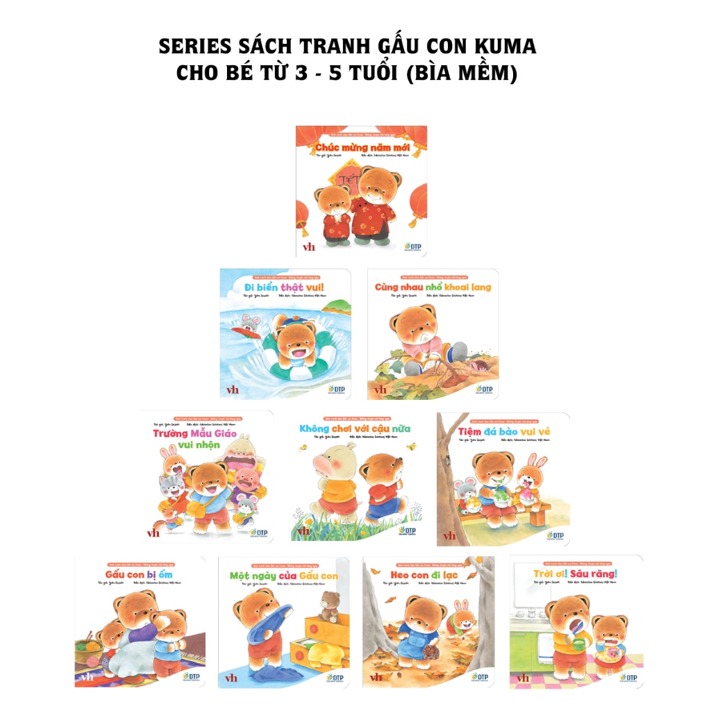 Sách - Sách tranh ehon Gấu con Kuma - Những chuyện nhỏ hàng ngày (Bìa ...