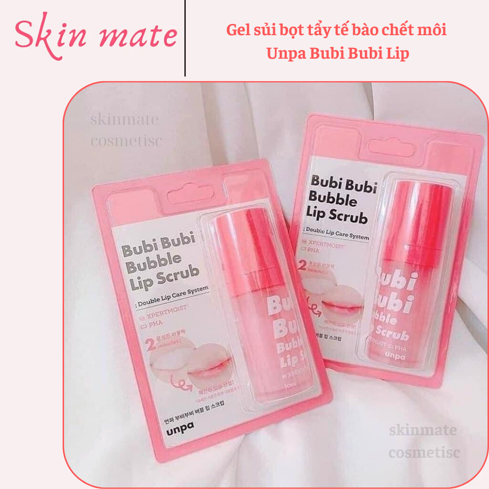 Gel sủi bọt tẩy tế bào chết môi Unpa Bubi Bubi Lip | Shopee Việt Nam