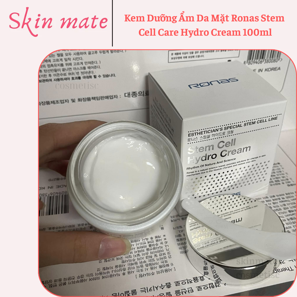 Kem Dưỡng Ẩm Da Mặt Ronas Stem Cell Care Hydro Cream 100ml | Shopee ...