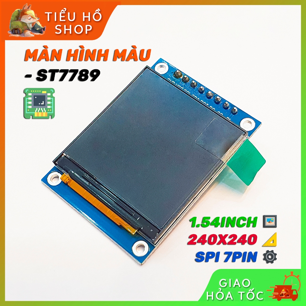 Tieuhoshop Màn hình TFT 1.54 INCH Giao tiếp SPI đầy đủ màu sắc RGB ...