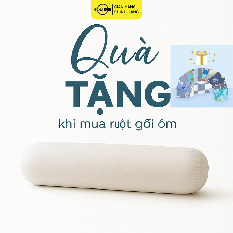 Ruột Gối Ôm Ép Hơi 35x100cm KaiBe, Tặng Kèm Vỏ Gối Mẫu Ngẫu Nhiên | Gối ...