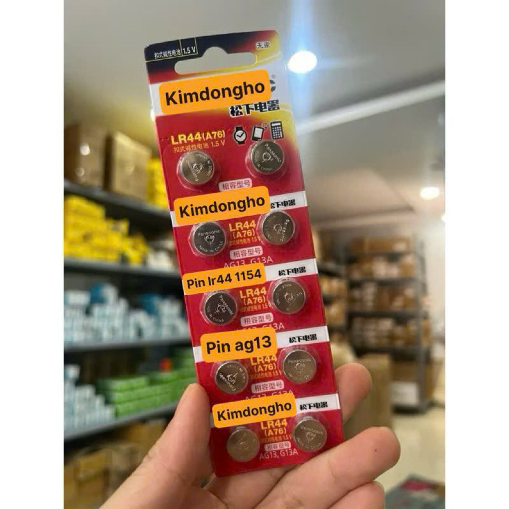 Pin LR44, A76, AG13 - Pin cúc áo MITSUBISHI LR44 vỉ 10 viên | Shopee ...