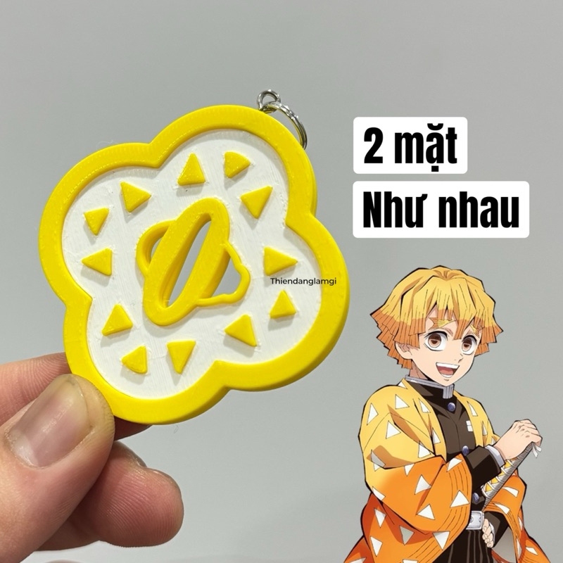 Móc khoá Demon Slayer Tsuba Zenitsu | Thiện đang làm gì | Shopee Việt Nam