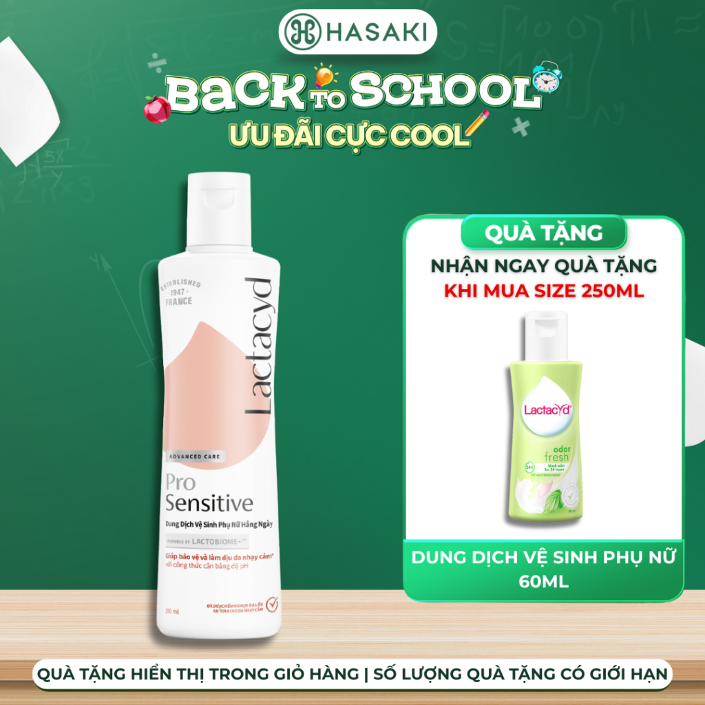 [DAILY] Dung Dịch Vệ Sinh Phụ Nữ Lactacyd Cho Da Nhạy Cảm 250ml Pro Sensitive 250ml Hasaki Sản ...
