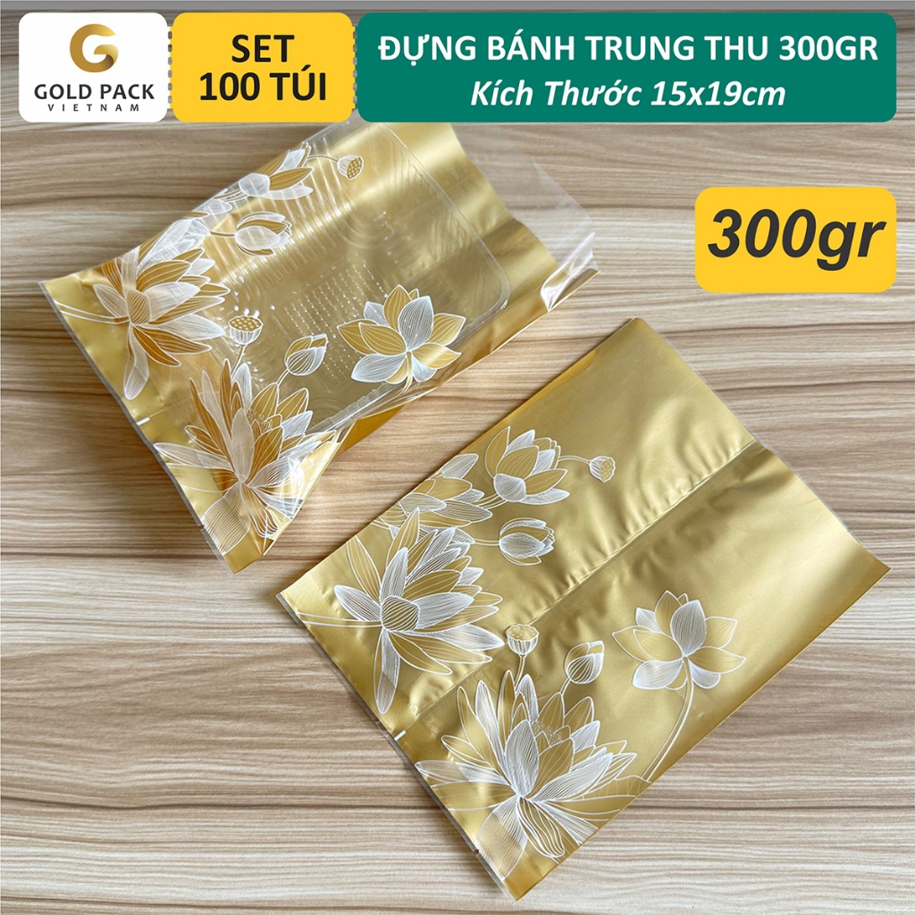 100 Túi Đựng Bánh Trung Thu 300gr [Gold Pack Việt Nam] | Shopee Việt Nam