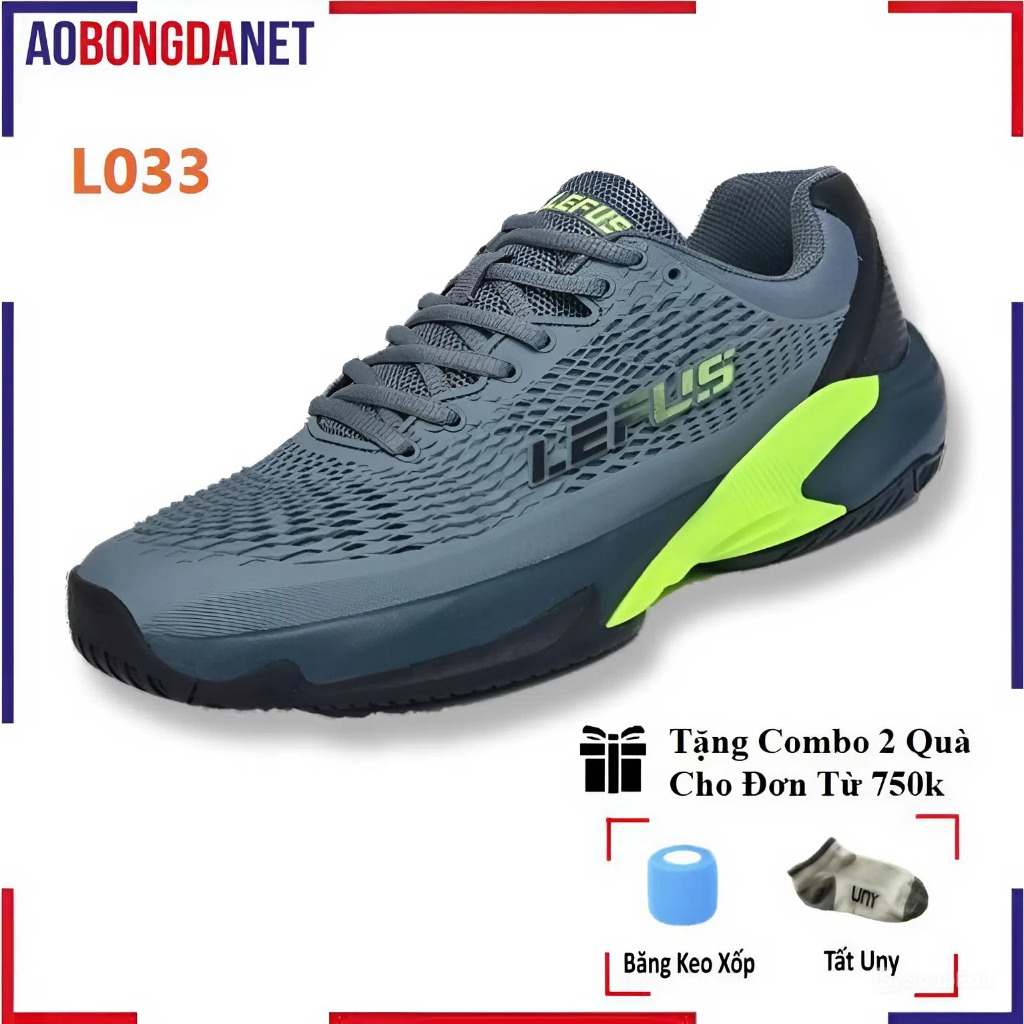 Giày Pickleball Lefus L033, Giày Tennis Thiết Kế Ôm Chân, Đế Cao Su HDR Êm Ái Giảm Chấn Các Khớp ...