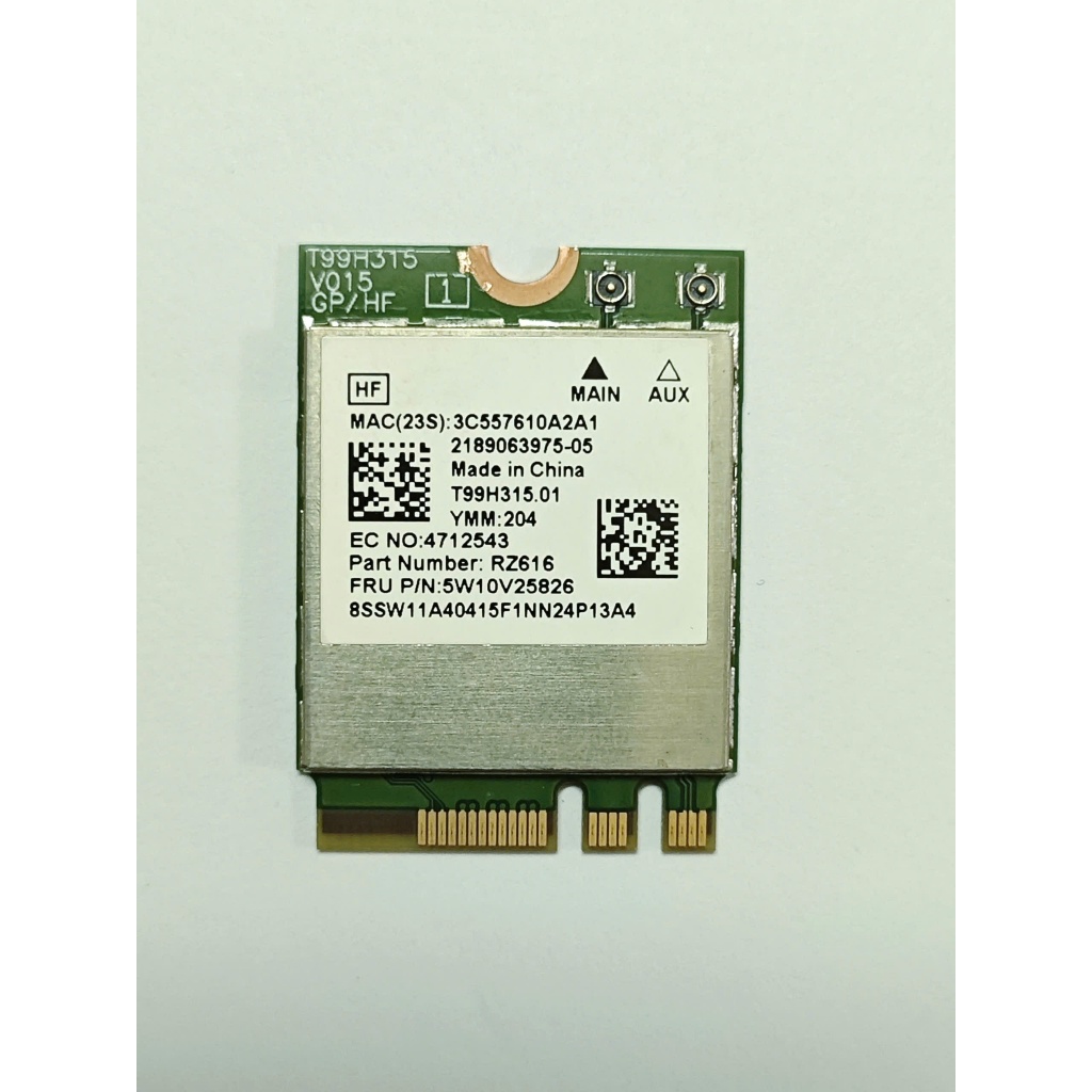 Card wifi MediaTek RZ616 Wi-Fi 6E 160MHz tháo máy laptop Legion 5 pro ...