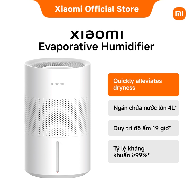 Xiaomi Evaporative Humidifier EU | 400 ml/giờ tạo ẩm nhanh* Giảm hanh ...