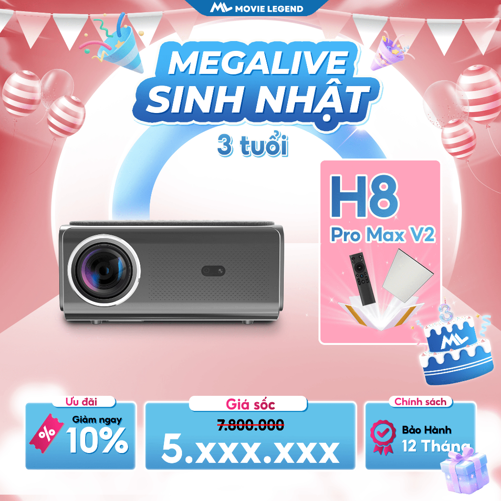 [ SIÊU NHANH ] Máy Chiếu H8 Pro Max Version 2 - Movie Legend - Full HD ...