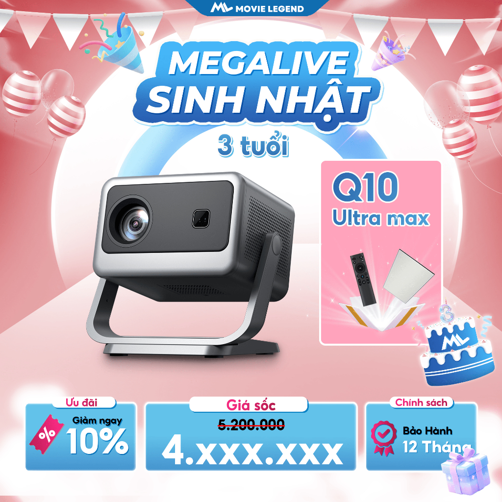 [ CHÍNH HÃNG ] Máy Chiếu Q10 Ultra Max - Máy Chiếu Movie Legend, Hỗ Trợ ...