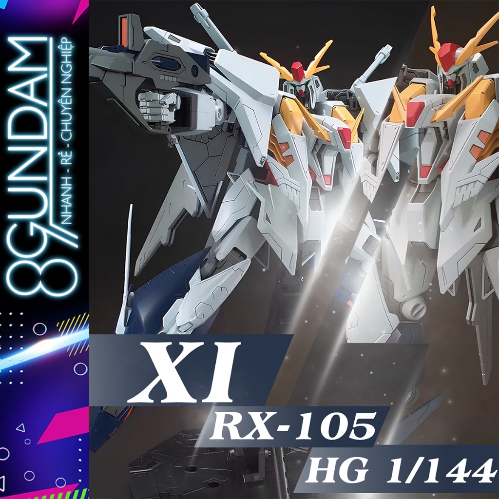 [CÓ SẴN] Mô Hình Lắp Ráp 𝐇𝐆 RX-105 𝐗𝐢 𝐅𝐢𝐠𝐡𝐭𝐞𝐫 (tặng decal nước, fix ...