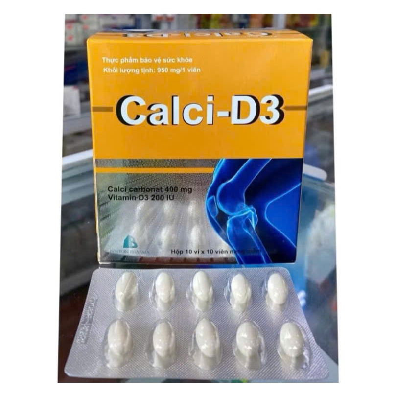Calci-d3 viên uống bổ sung canxi và vitamin d3 ( hộp 100 viên ...