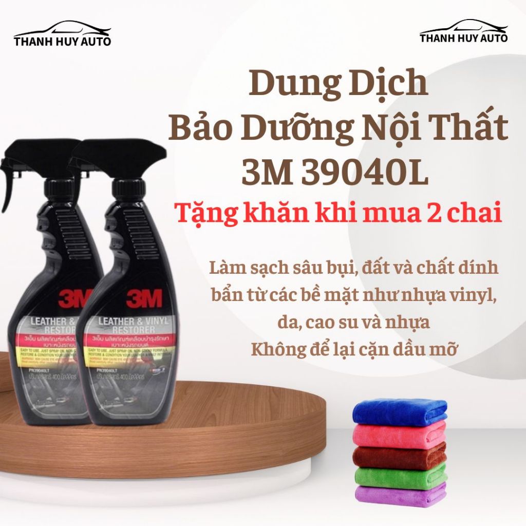 Chai xịt vệ sinh nội thất ô tô 3M 39040LT 400ml, chăm sóc da, nhựa ...