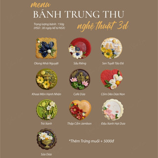 Bánh Trung Thu Handmade Délice Lune Hoa Nổi - Moon Cake Handmade Các ...