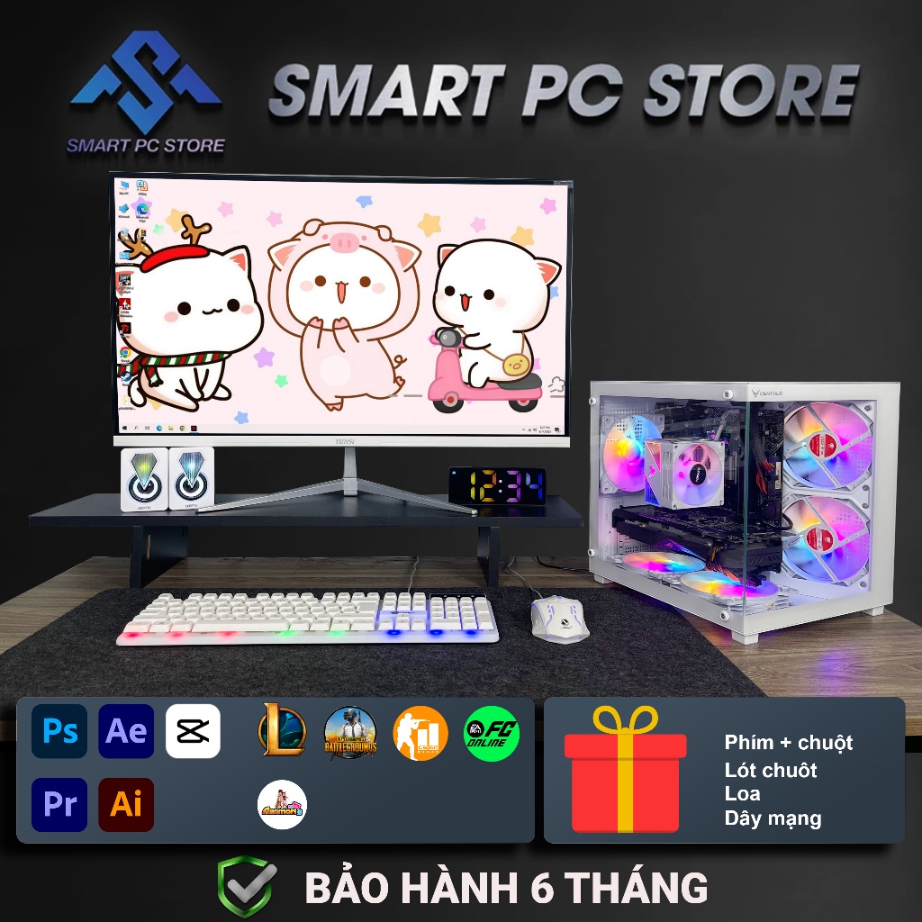 Bộ PC GAMING CPU 14 nhân 28 luồng Ram 32GB Chuyên Giả Lập - Nox - LD Player - Render- Bảo hành ...