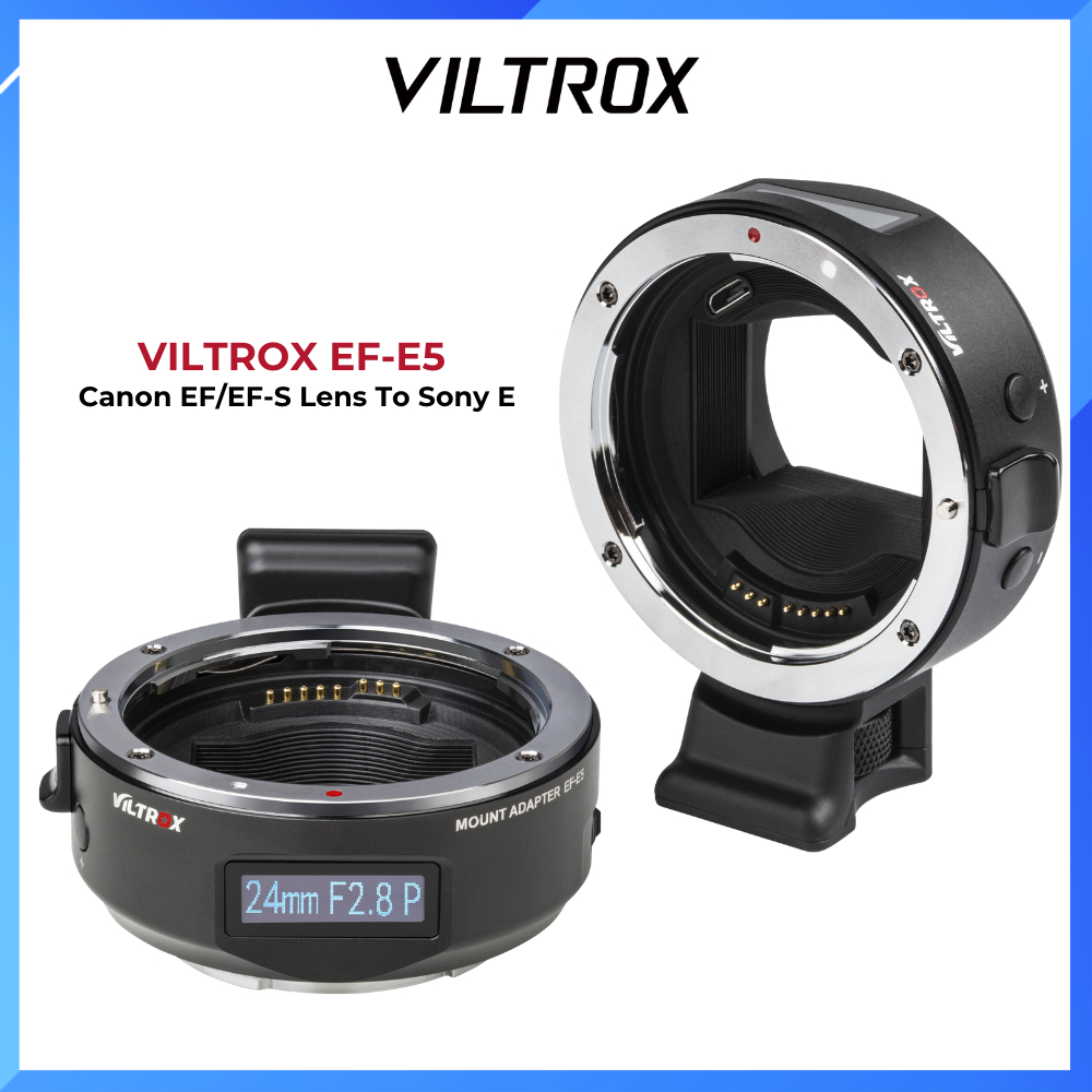Ngàm Chuyển Ống Kính Auto Focus VILTROX EF-E5 Cho Máy Ảnh Sony E-mount - Hàng Chính Hãng ...