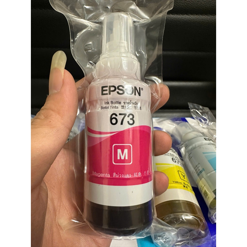 Mực Chính Hãng Bóc Máy Epson T673 Màu Đỏ ( M ) – Cho máy L1800/ L800/ L805/ L850 | Shopee Việt Nam