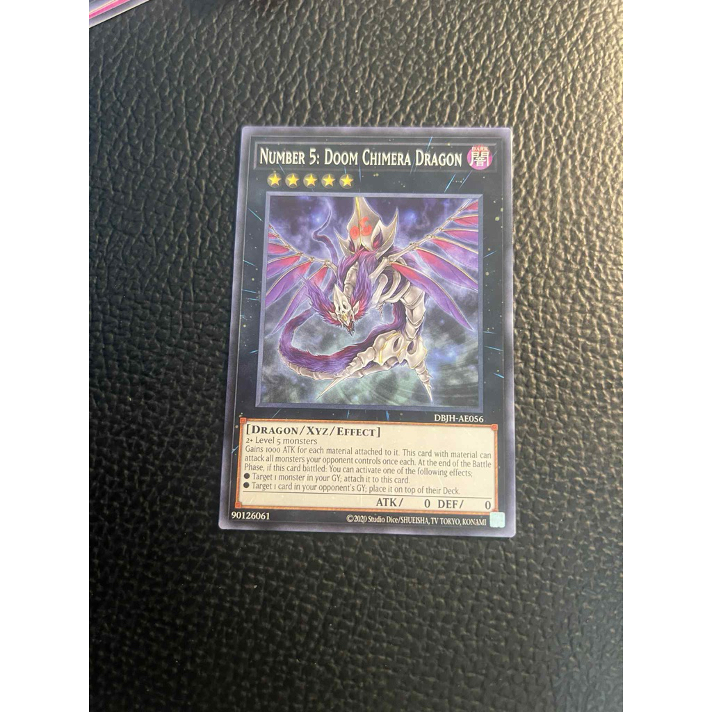 thẻ bài yugioh chính hãng NUMBER 5: DOOM CHIMERA DRAGON DBJH-AE056 | Shopee Việt Nam