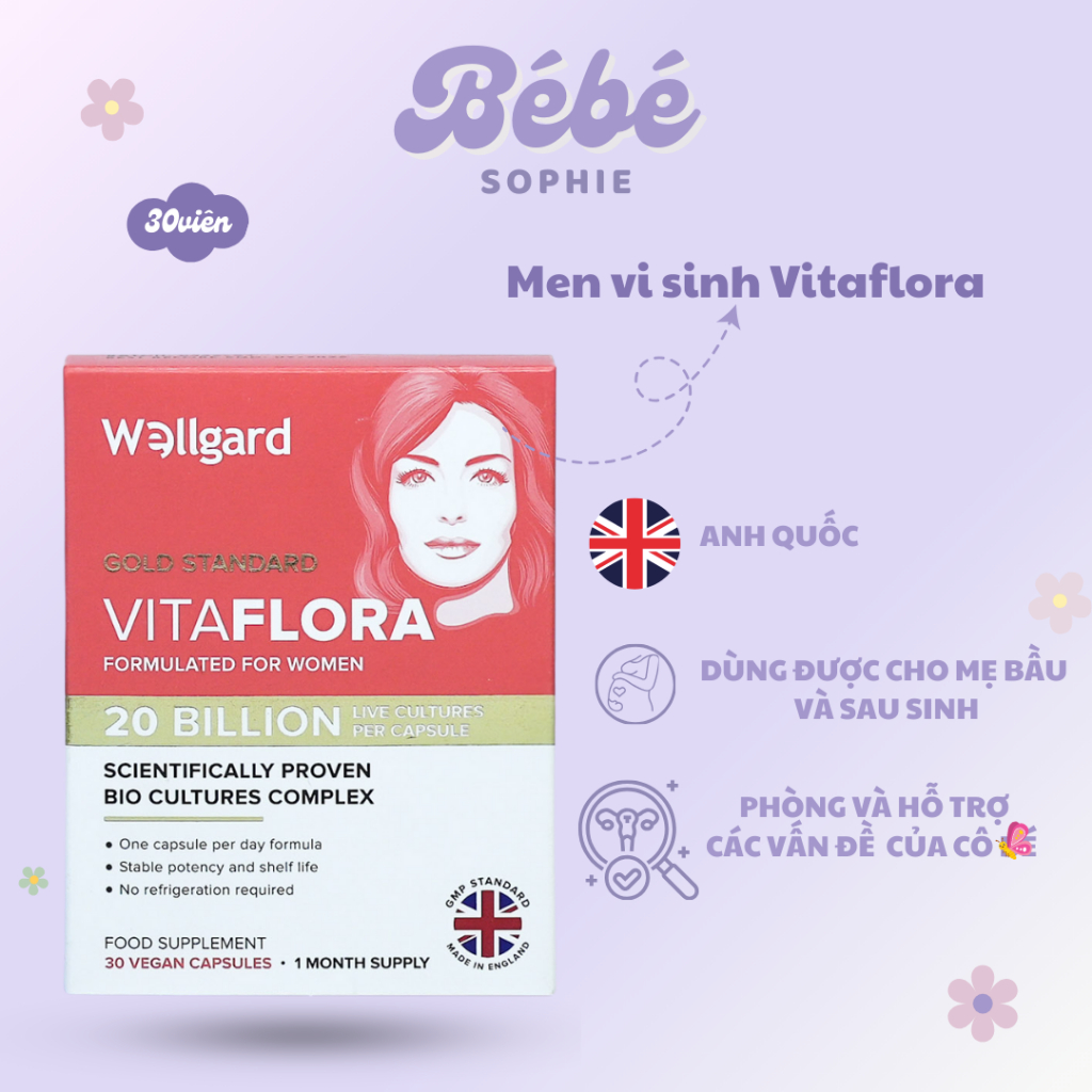 Men vi sinh Vitaflora 20 tỷ lợi khuẩn cho mẹ bầu và sau sinh - Bebe ...
