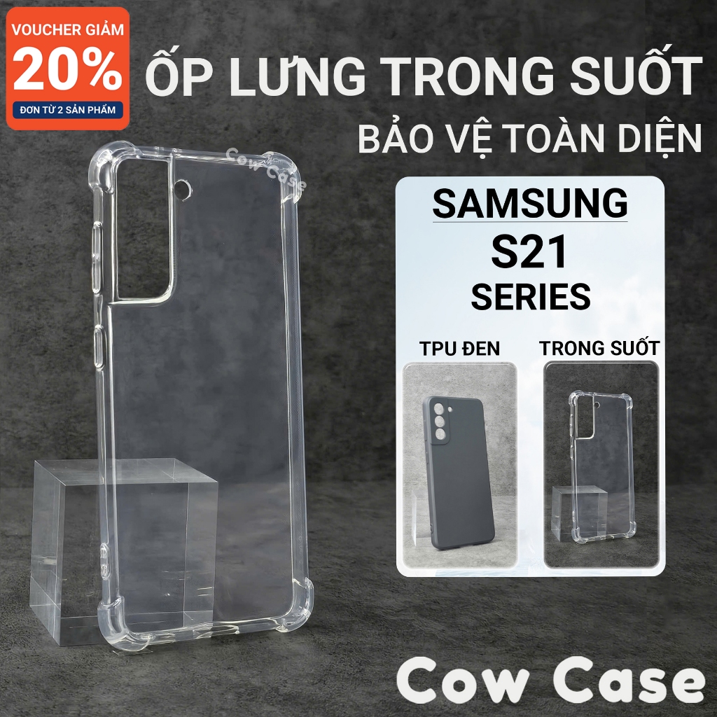 Ốp lưng Samsung S21 FE/Ultra/Plus 5G Cow case màu đen | Ốp điện thoại ...