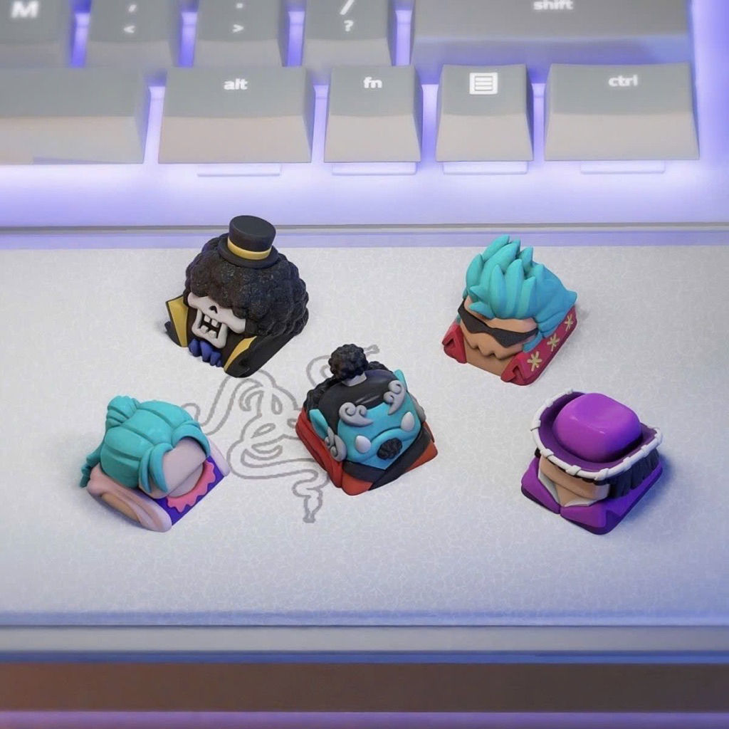 Keycap Onepiece Robin, Franky, Brook, Jinbe ( Nút bàn phím máy tính ...