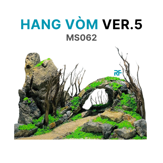 Hang Vòm ver.5 kích thuớc 30x20x20cm, Tiểu Cảnh trang trí bể cá (Ms062 ...