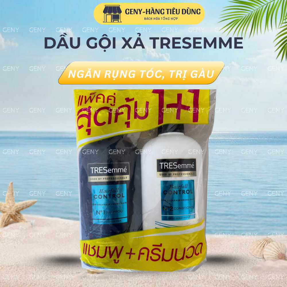 [COMBO Dầu Gội & Xả TRESemmé Hair Fall Control - Nội Địa Thái Lan] | Giảm Gãy Rụng Tóc - Phục ...