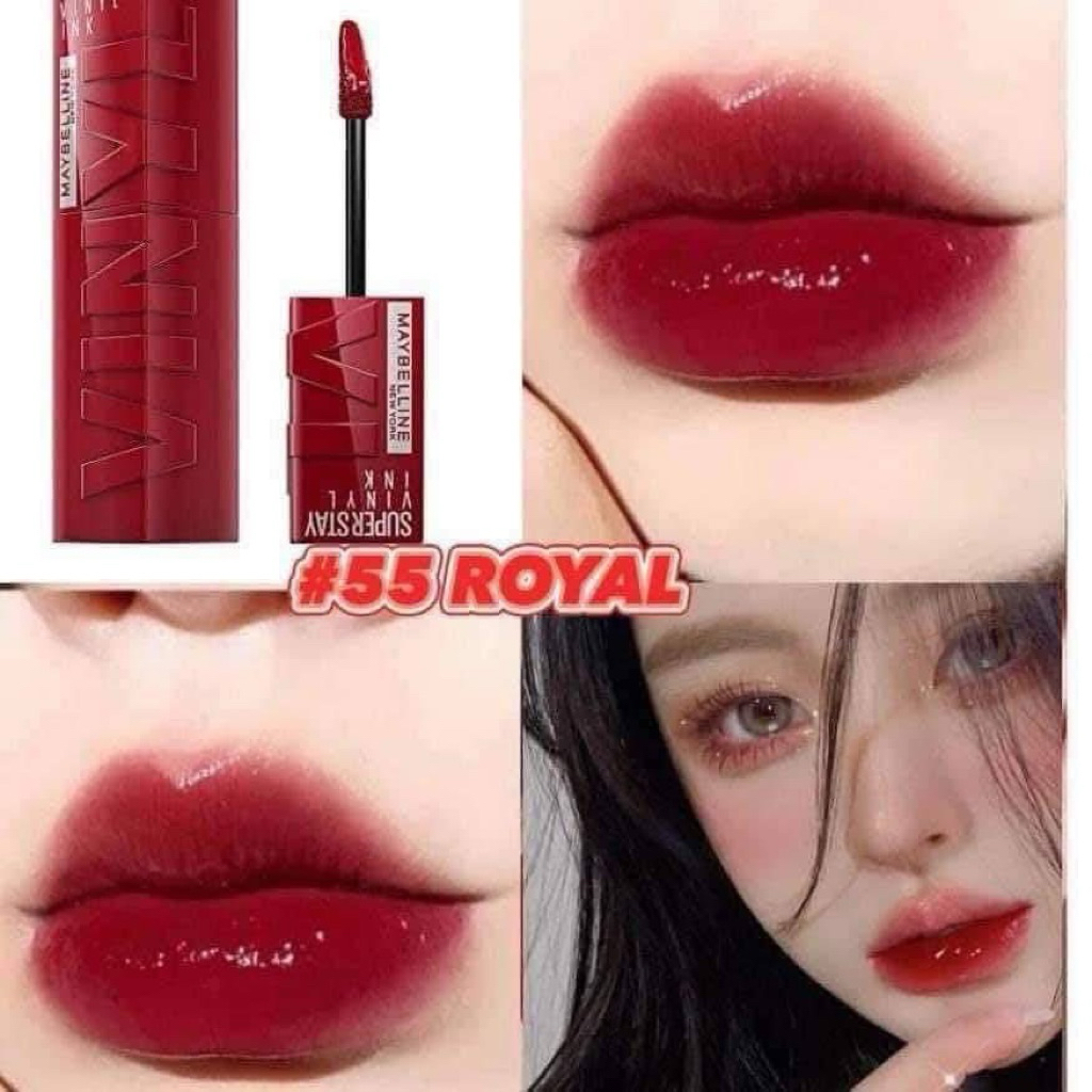 [CHÍNH HÃNG 100%] SON BÓNG LÌ MAYBELLINE SUPER STAY VINYL INK #55 ROYAL ...