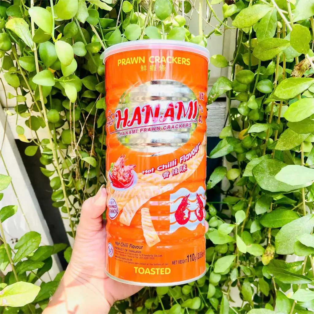 SNACK TÔM HANAMI THÁI LAN LON 110GR [ CAM ] | Shopee Việt Nam