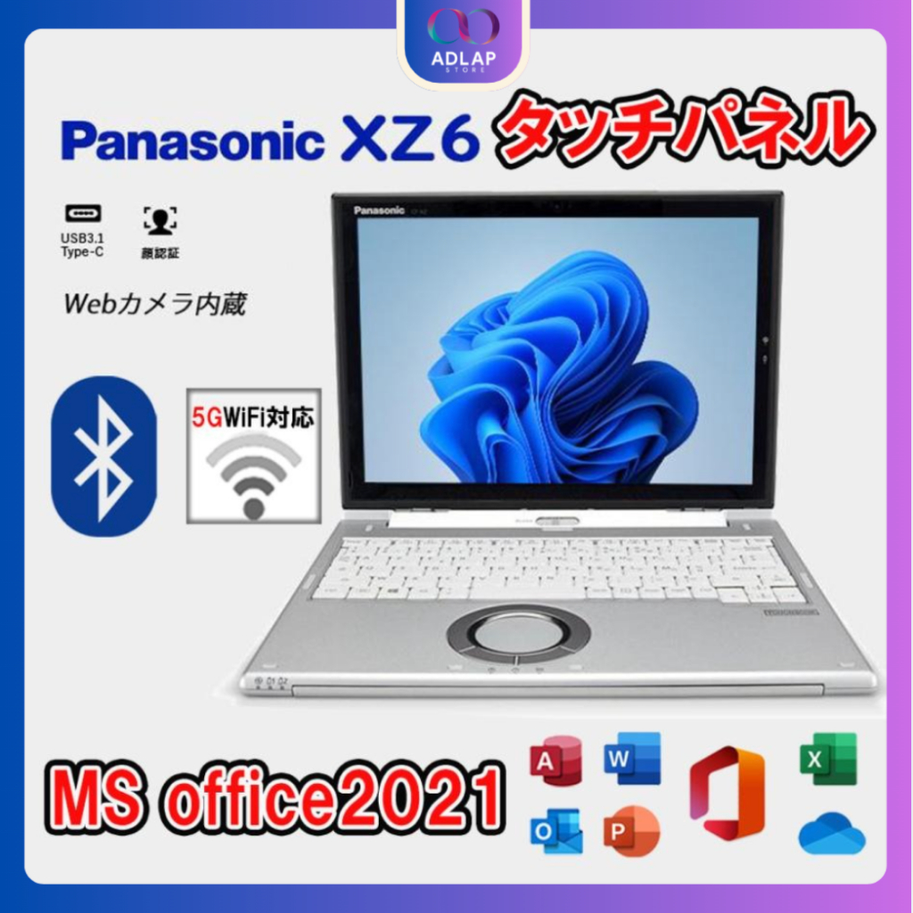 💻 Laptop 2in1 Panasonic Let’s Note CF-XZ6 ngang Surface Pro5 - Core i5 ...