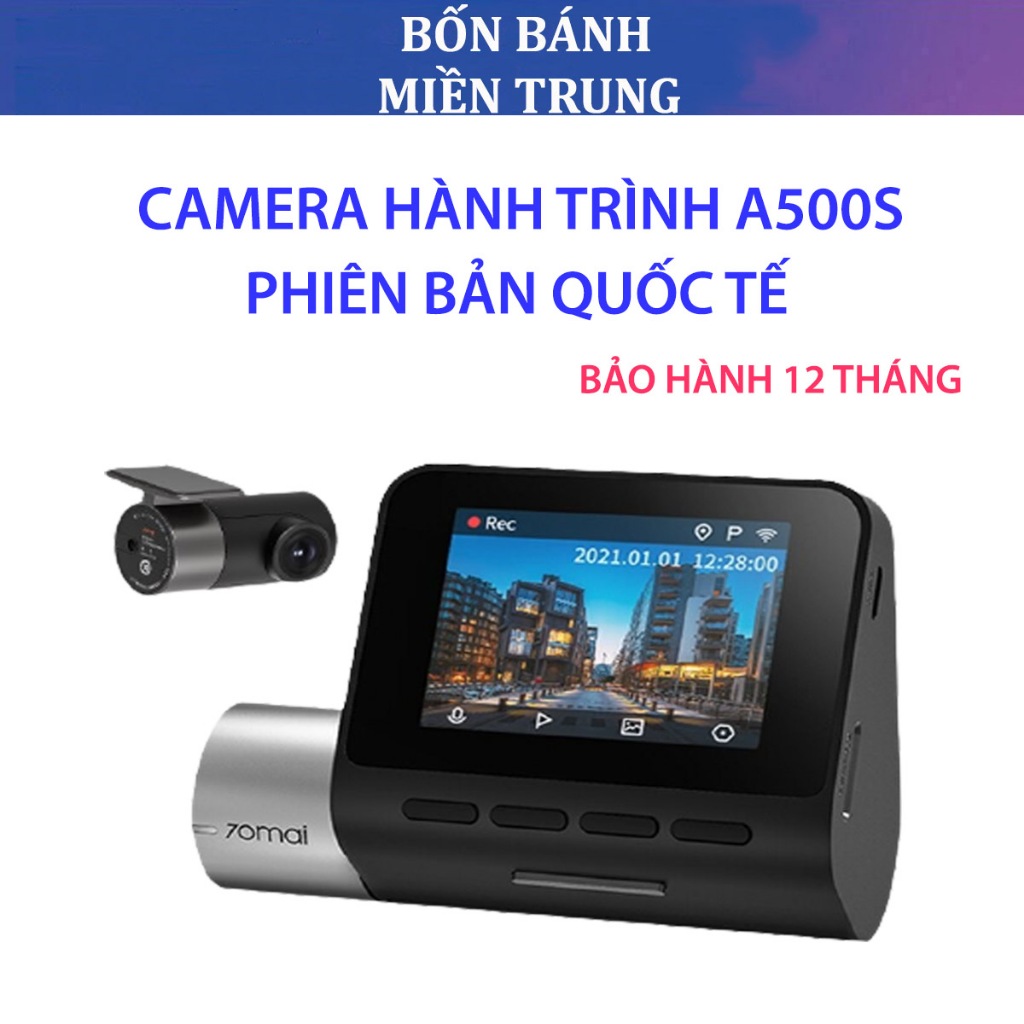 Camera Hành Trình A500S Bản Quốc Tế, Quay 2.7K, Bảo Hành 12 Tháng ...