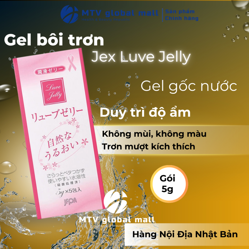 Gel Bôi Trơn Gốc Nước Jex Luve Jelly Nhật Bản Gói 5g | Shopee Việt Nam