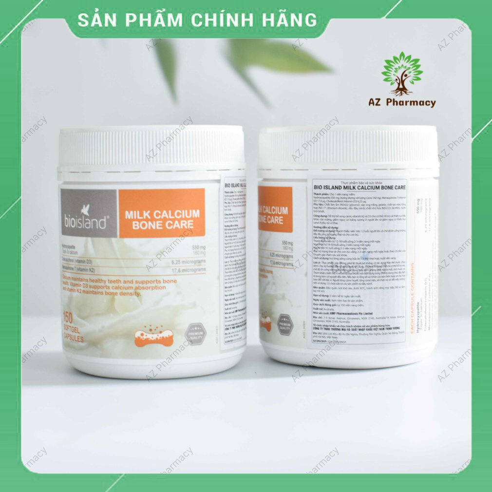 [Công ty] Viên uống Canxi Bone Care Bio Island Milk Calcium Sữa- Hộp ...