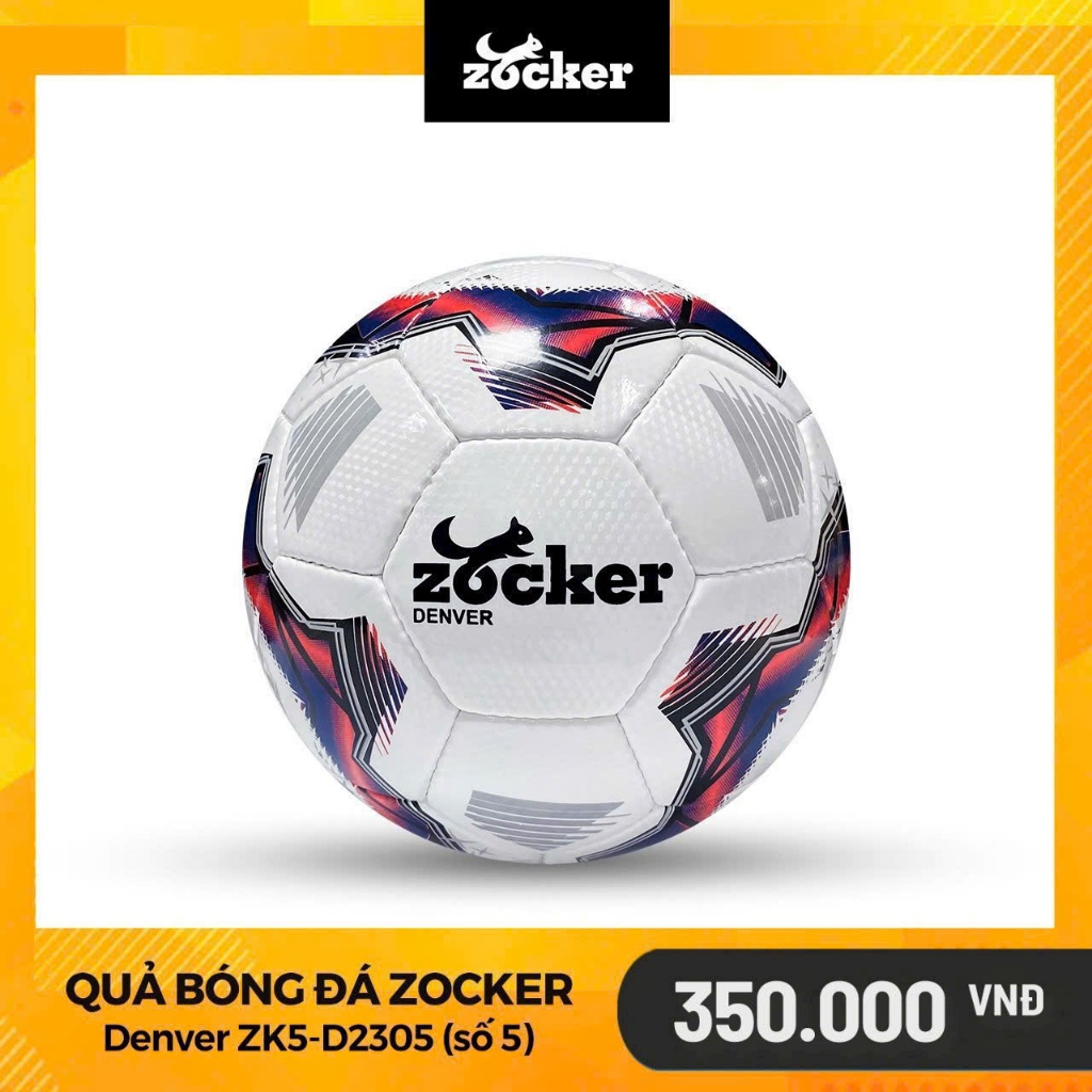 Quả bóng đá trái banh da Zocker Denver size số 4 5 cao cấp chính hãng ...