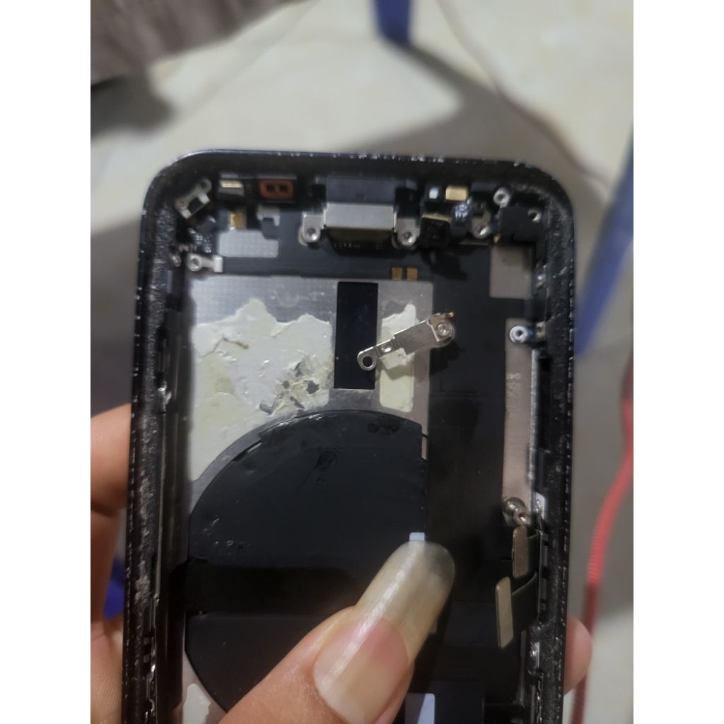Cụm cáp chân sạc dùng thay thế cho ip 12 mini zin bóc máy đã tét đang ...