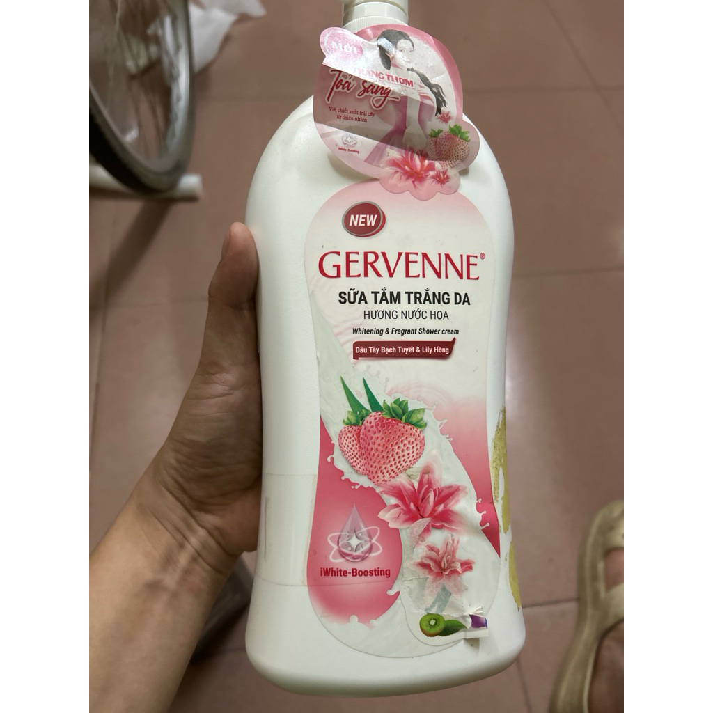 Sữa tắm trắng da Gervenne chai 1200ml DATE 8/2026 | Shopee Việt Nam