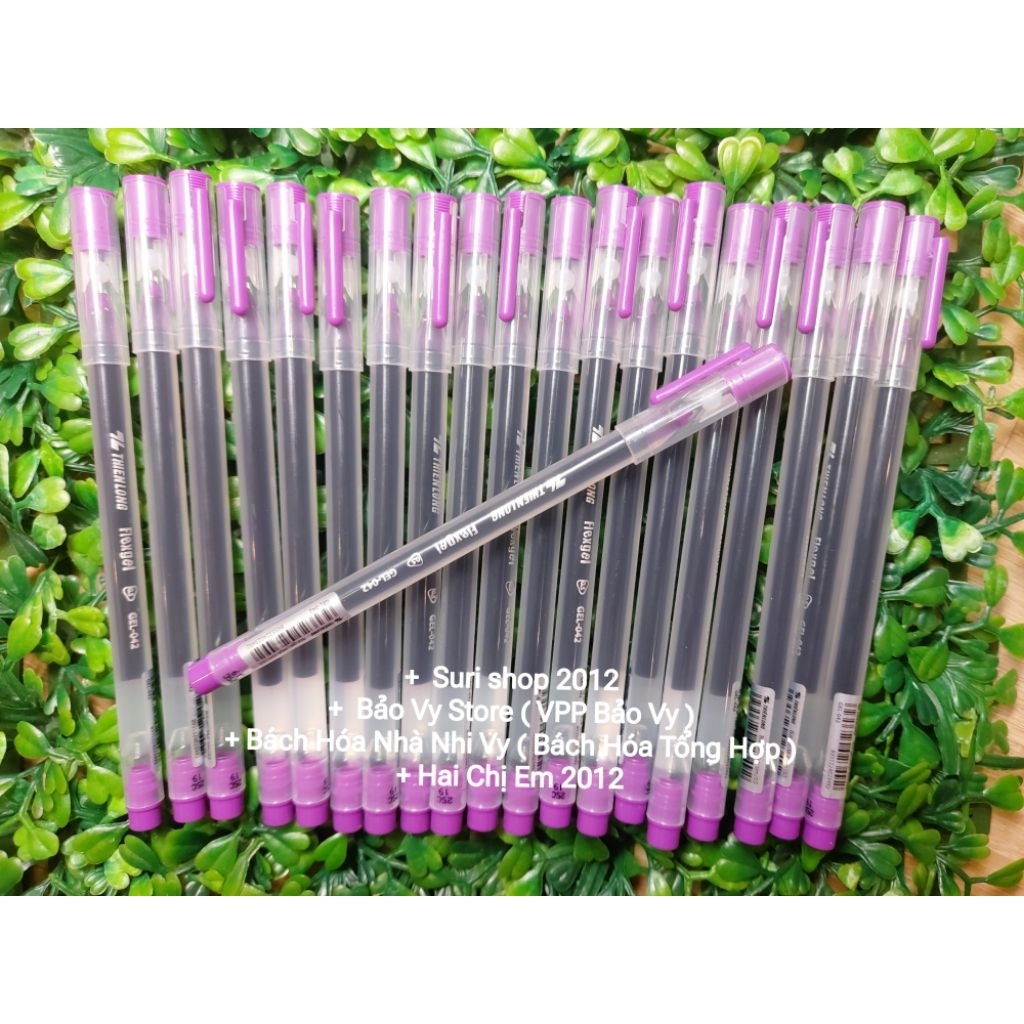 Hộp 20 cây bút gel mực tím Thiên Long GEL 042 ngòi 0.5mm chính hãng ...