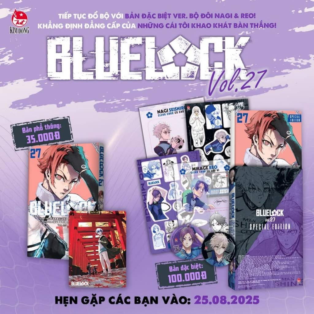 Truyện tranh - Blue Lock - Tập 27 seal (tuỳ chọn phiên bản) | Shopee ...