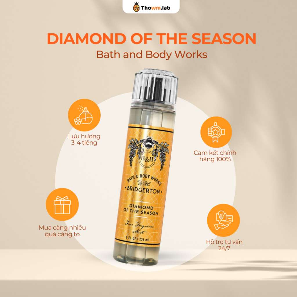 [Thowm.lab] Diamond Of The Season - Bodymist xịt thơm Bath & Body Works ...