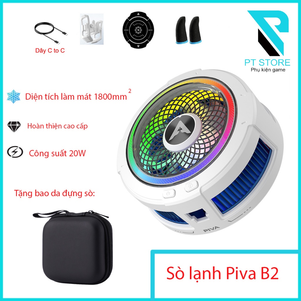 Quạt tản nhiệt sò lạnh cao cấp Piva B2 - Công suất 20W - Diện tích làm mát lớn 1800mm2 - Hoàn ...