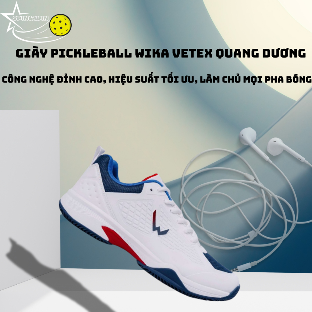 Giày Pickleball Wika Vetex Quang Dương – Chính Hãng, Bám Sân Chắc, Hỗ Trợ Di Chuyển Nhanh ...
