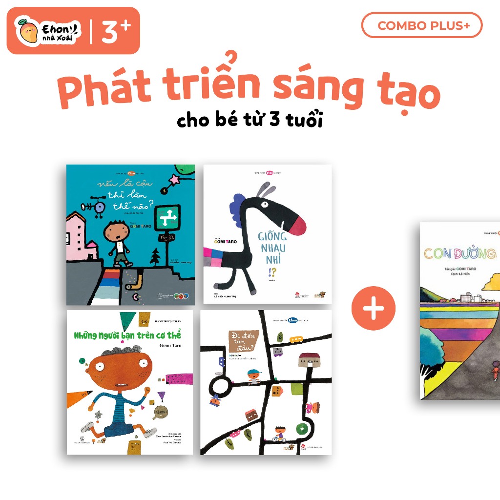 Truyện Ehon bé 3-4-5 tuổi - Bộ 5 cuốn Phát triển sáng tạo | Shopee Việt Nam