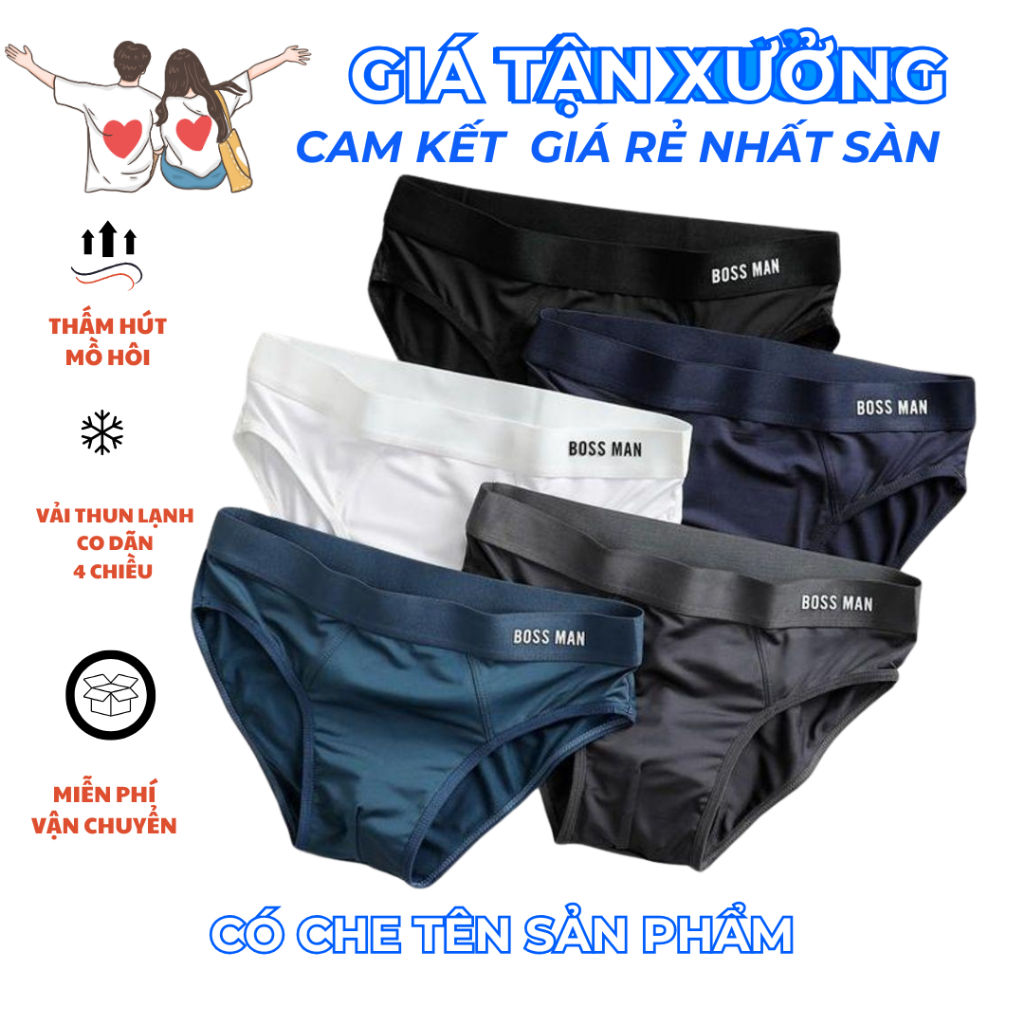 [ Giá cạnh tranh từ xưởng ] Quần Sip Nam tam giác boss man Menswear, Quần Lót Nam cao cấp vải ...