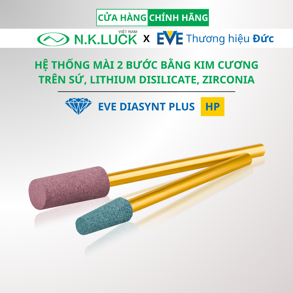 Mũi mài sứ zirconia EVE DIASYNT PLUS HP - Hệ thống 2 bước Labo nha khoa ...